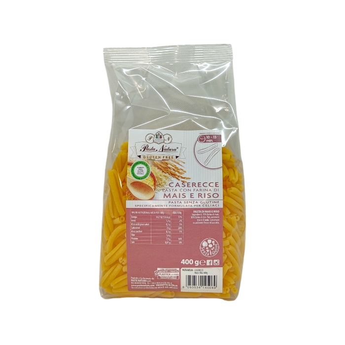 Pasta Natura Caserecce Farina di Riso e Mais Senza Glutine gr.400 ...